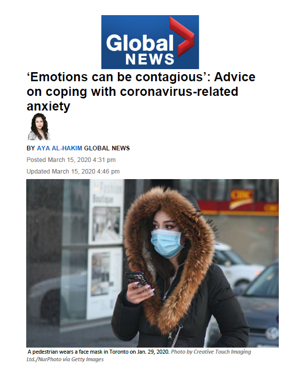 Coping With Fear, Anxiety and Stress Related to Coronavirus (COVID-19 ...