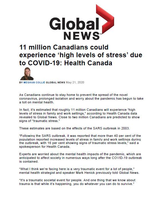 Coping With Fear, Anxiety and Stress Related to Coronavirus (COVID-19 ...